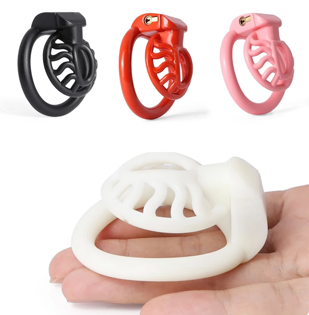 3D Printing Sissy Chastity Cage Super Small Pink Cockcage – invertedchastitycage